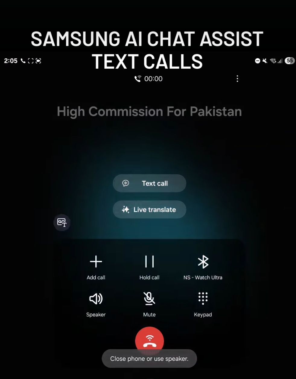 Samsung UI7 AI - Call text assist, when you dont want voice calls ...