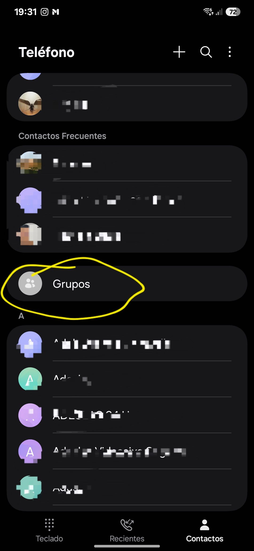 Solucionado: s24+ OneUI 7 reordenar contactos - Samsung Community