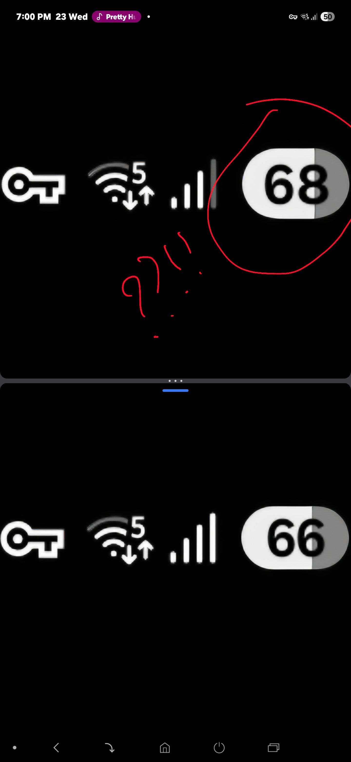 Terrible big fat battery icon from beta ended up in S25U April patch ...