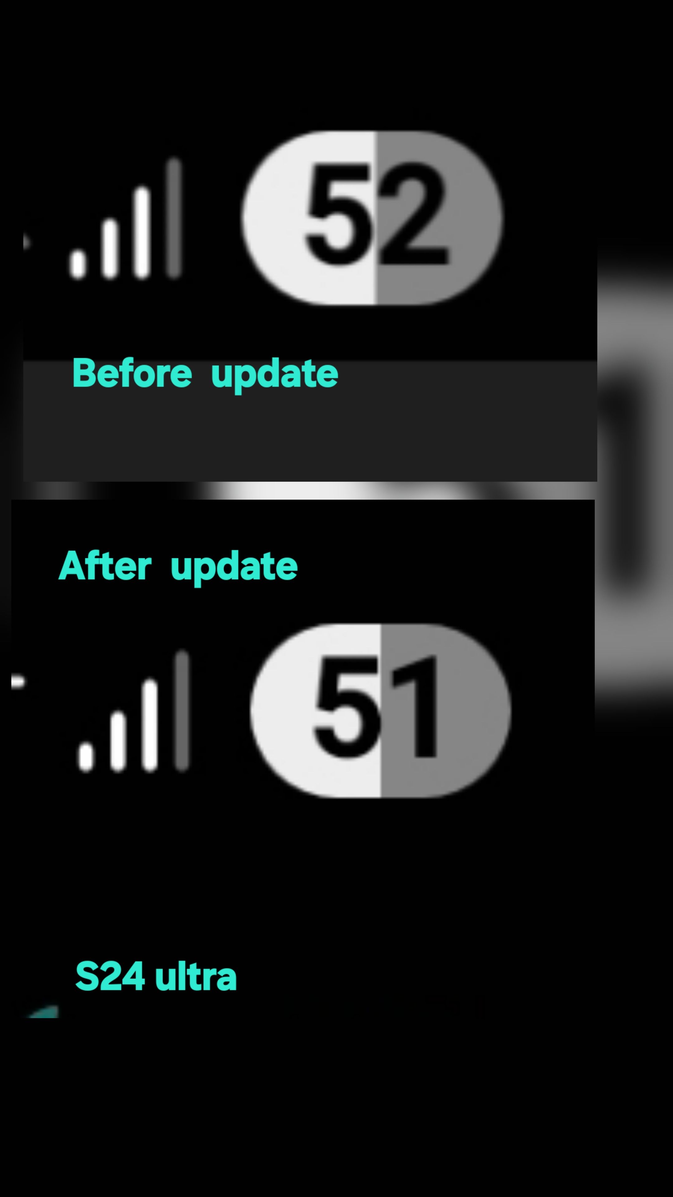 Terrible big fat battery icon from beta ended up in S25U April patch ...