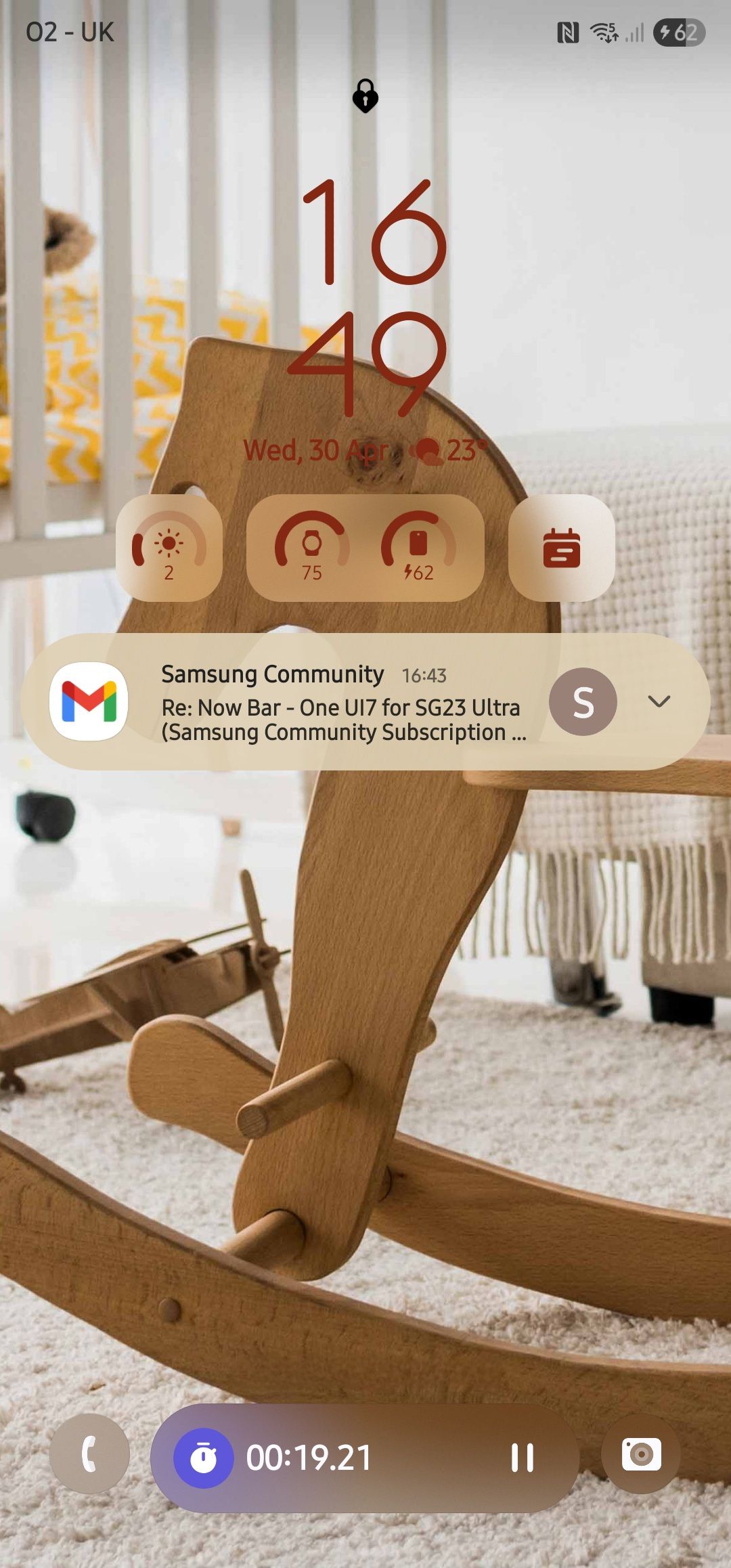 Solved: Now Bar - One UI7 for SG23 Ultra - Samsung Community