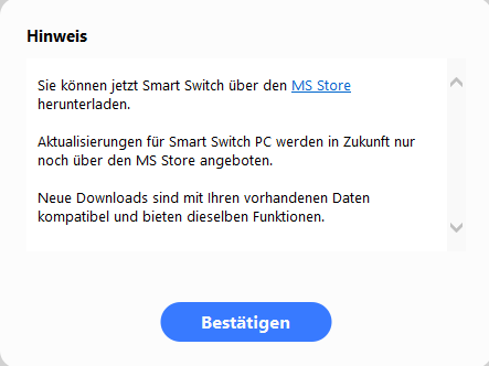 Smart Switch Windows - Samsung Community