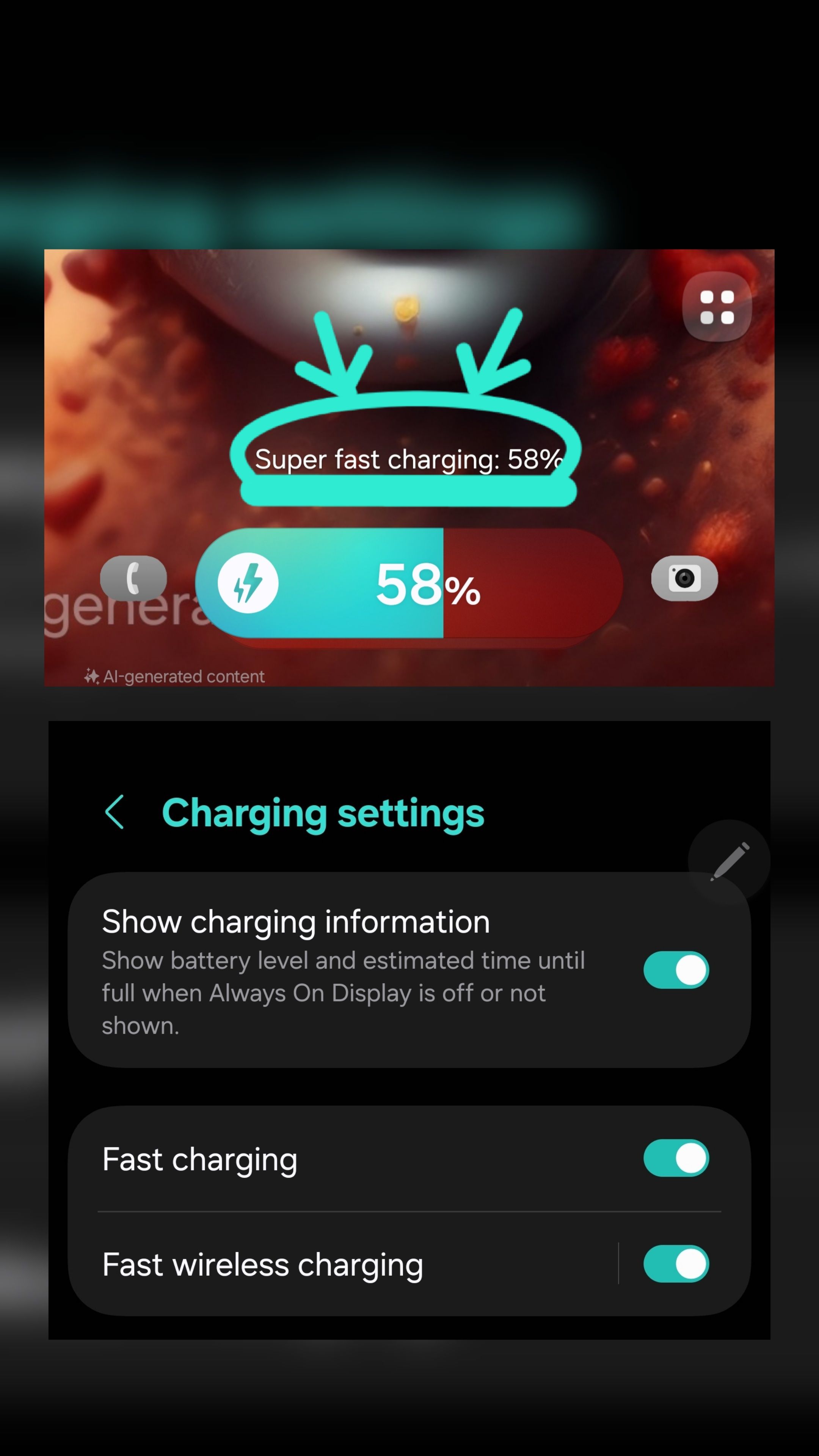 Solved: Super fast charging setting missing. - Samsung Community