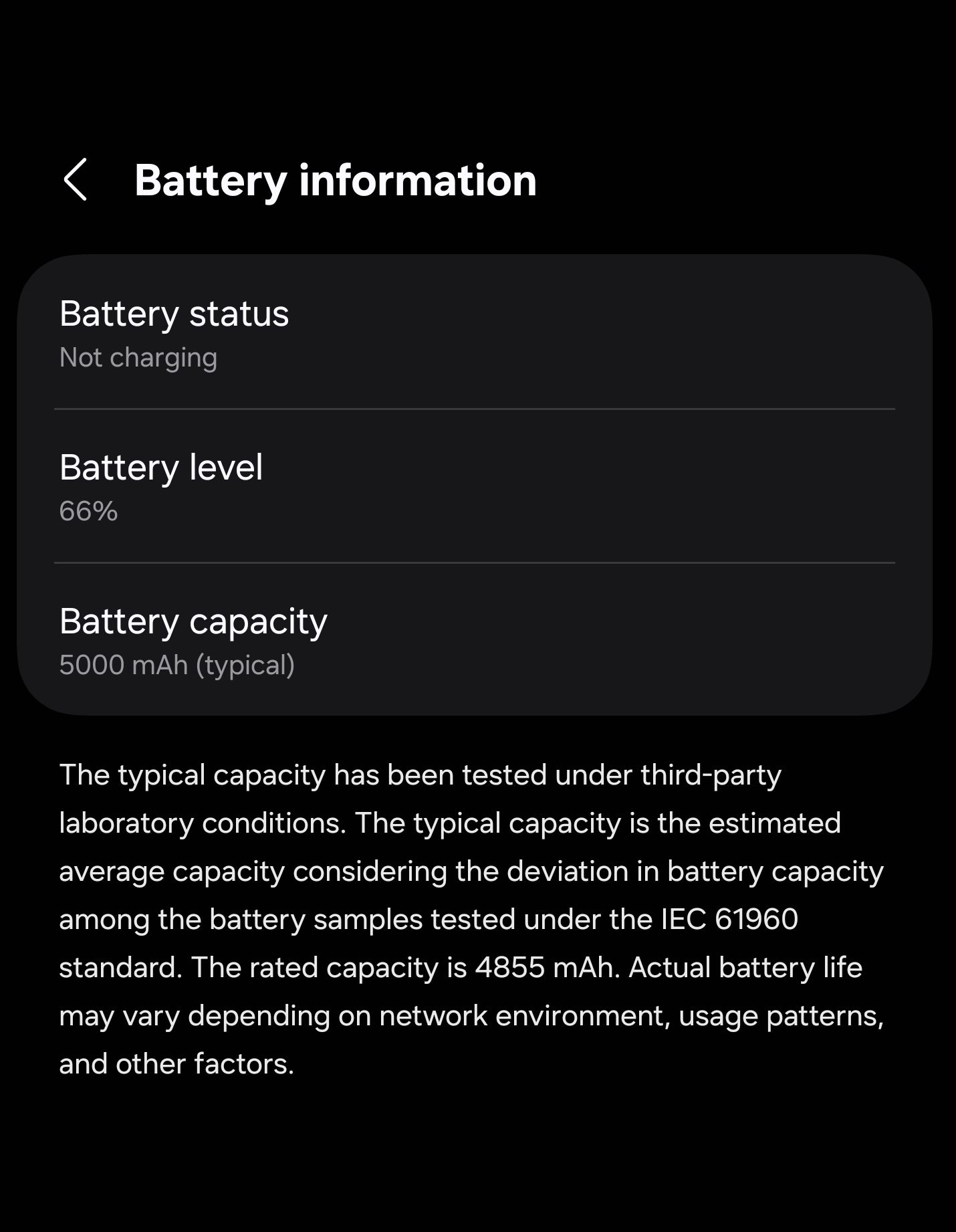 Battery health check - Samsung Community