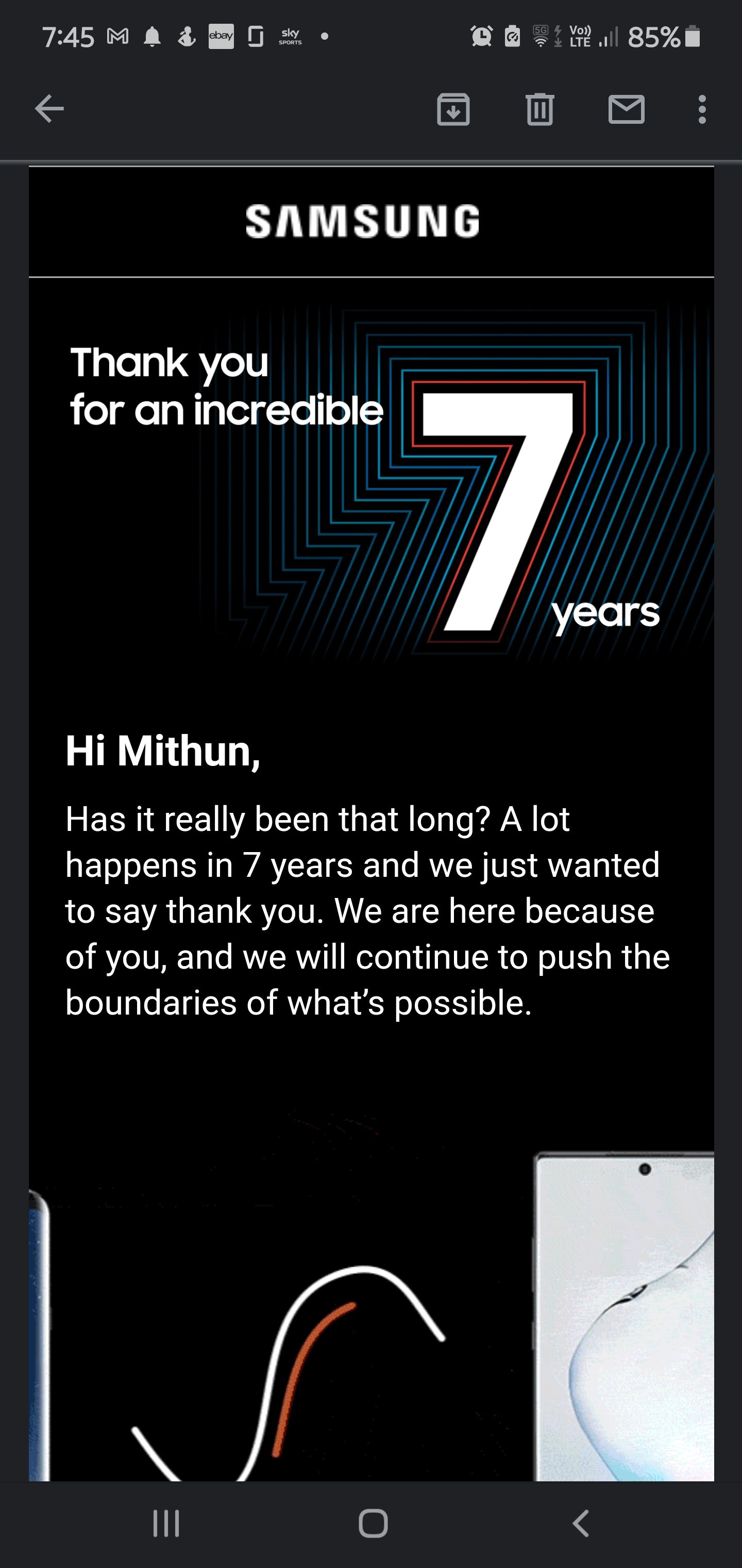 Birthday discount? - Samsung Community