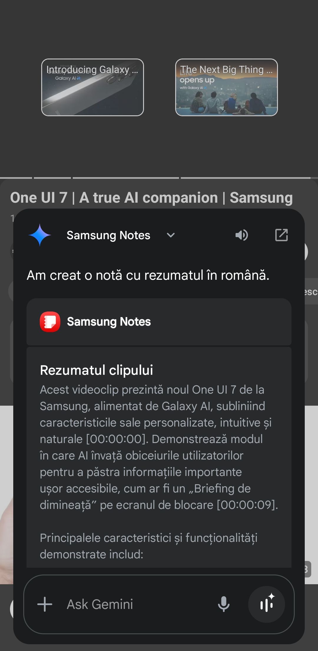 Rezolvat: Generative Video cu Galaxy AI ? - Samsung Community