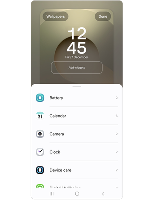 Brief Widgets: Customise Your Lock Screen This Summer with Galaxy S25