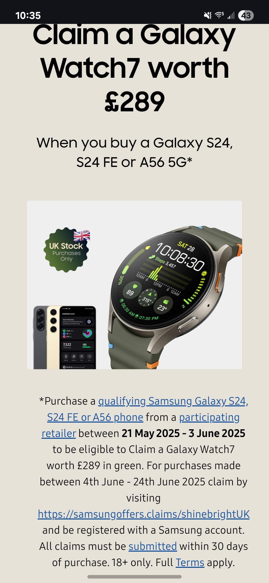 Claim - Samsung Community