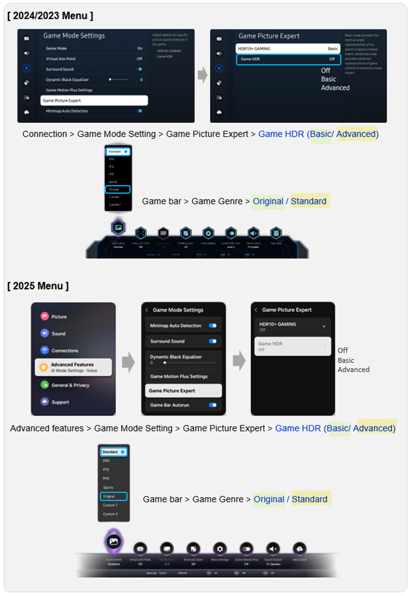 Game HDR setting disappeared after TV update (2024 S90D, Tizen 9.0/One ...