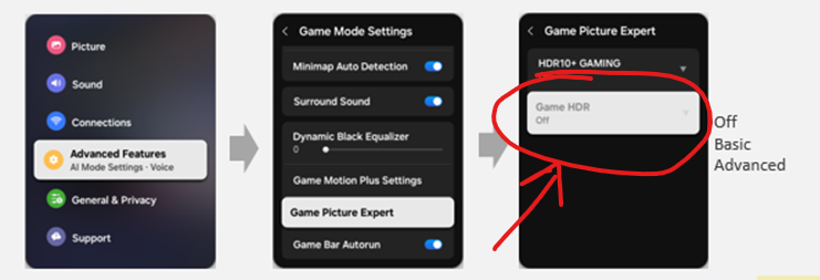 Game HDR setting disappeared after TV update (2024 S90D, Tizen 9.0/One ...