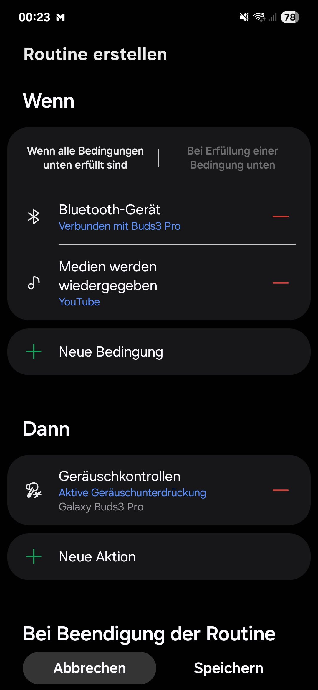 Fehlerhafte Geräuschkontrolle in Smart-Routine - Samsung Community