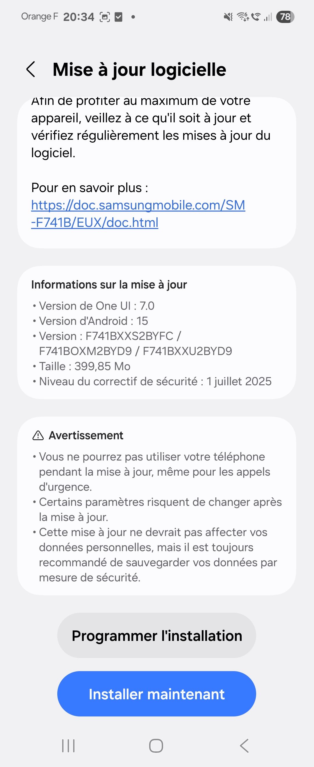 Mise a jour One UI 7 - ZFLIP-6 - Samsung Community