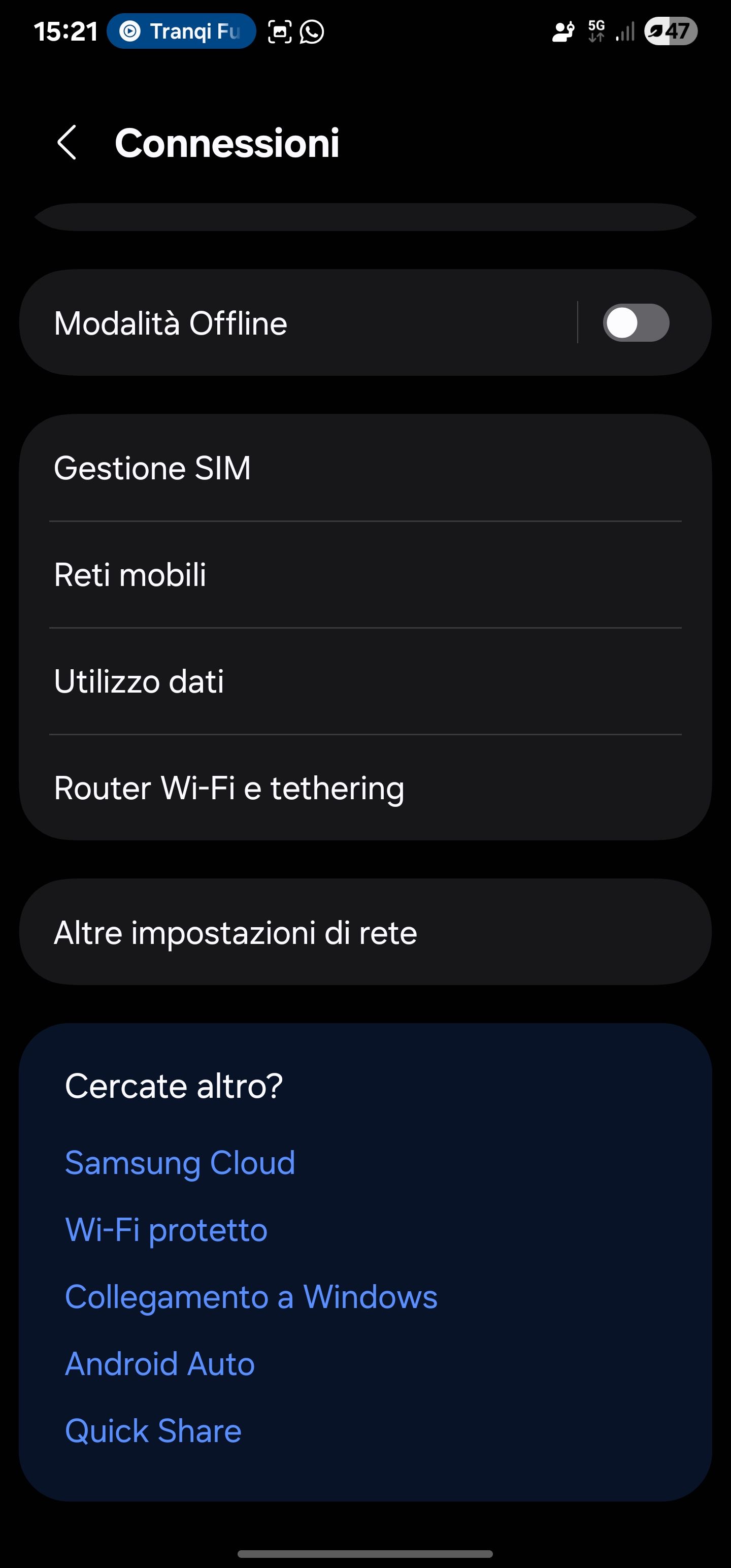 Problemi con il 5G - Samsung Community