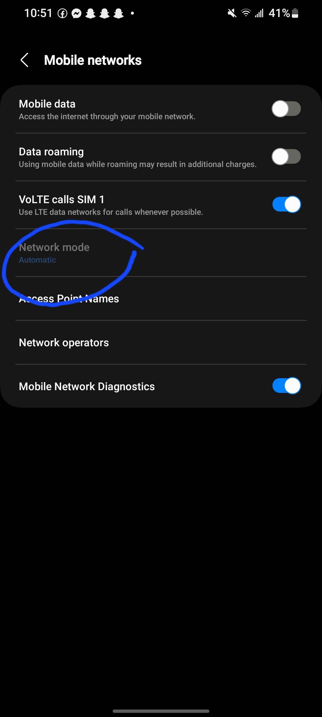 Solved: My Samsung S20 ultra does give option to select network mode ...