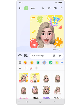 How to create Avatar Stickers and send them in messages🤖 - Samsung ...