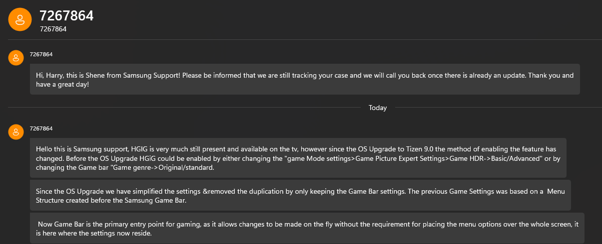 Game HDR setting disappeared after TV update (2024 S90D, Tizen 9.0/One ...