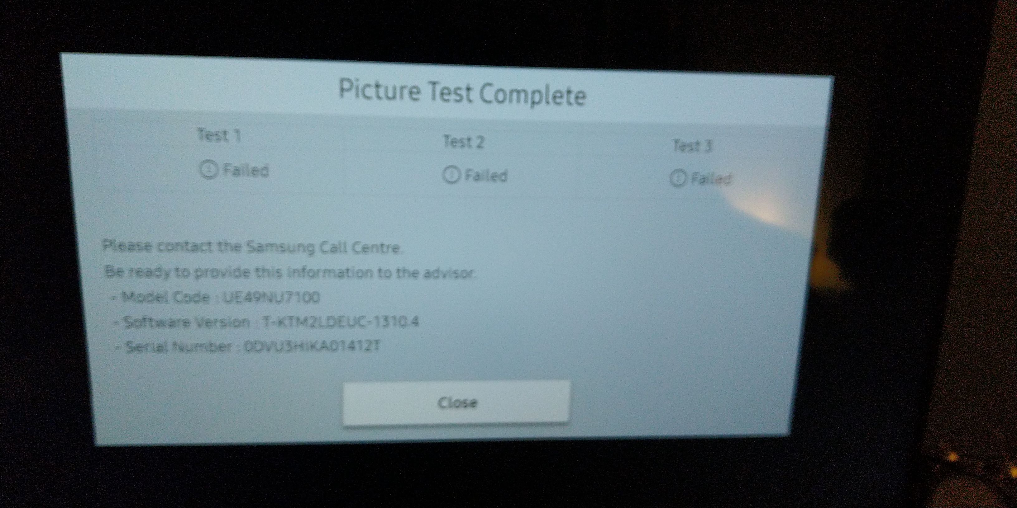 TV shadow on screen - Samsung Community