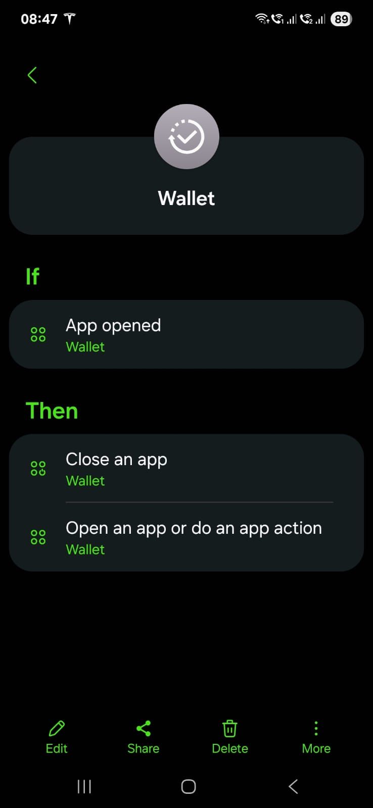 Solved: How do I change from Samsung Wallet to Google Wallet swipe up ...