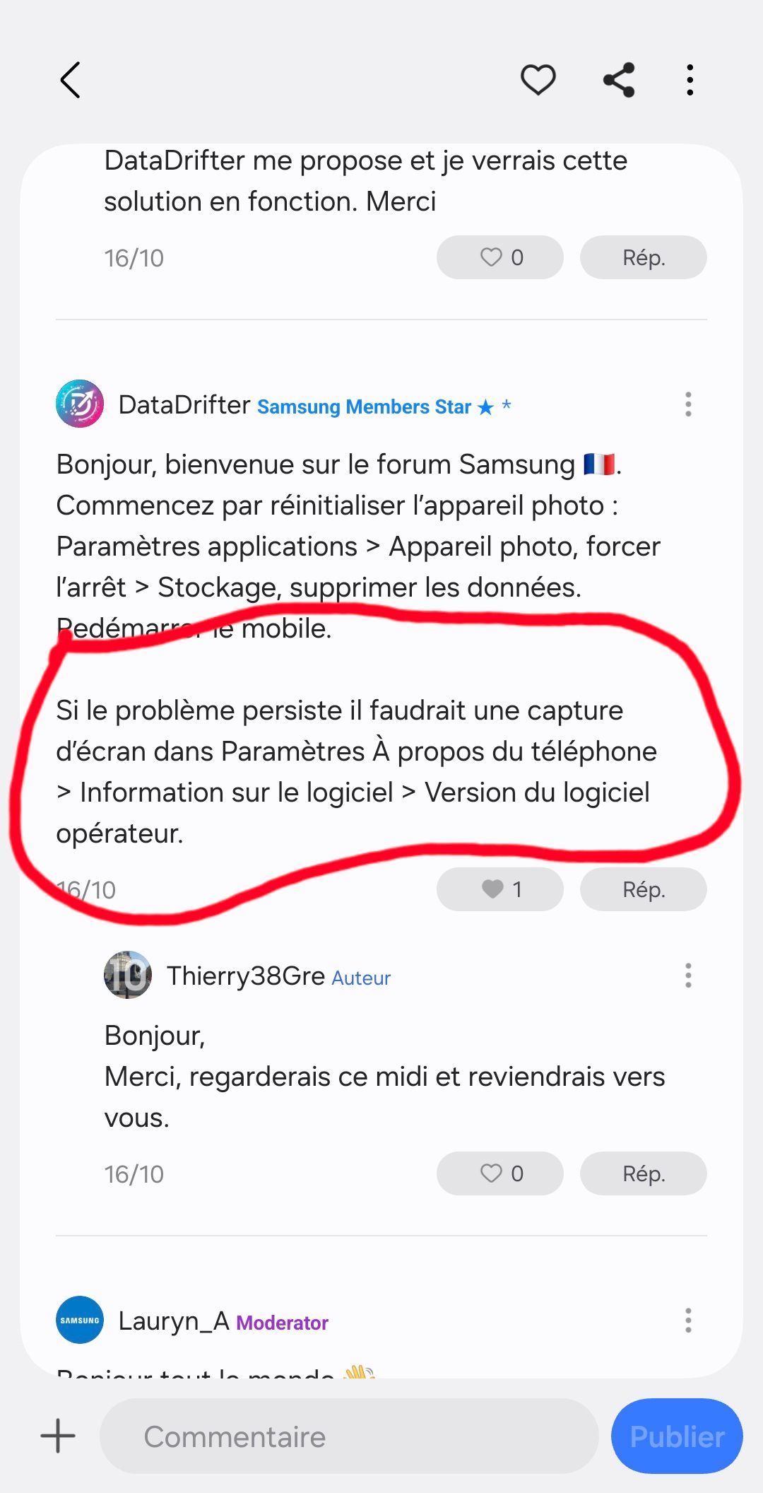 Résolu : Problème Samsung BUG appareil photo - Page 3 - Samsung Community