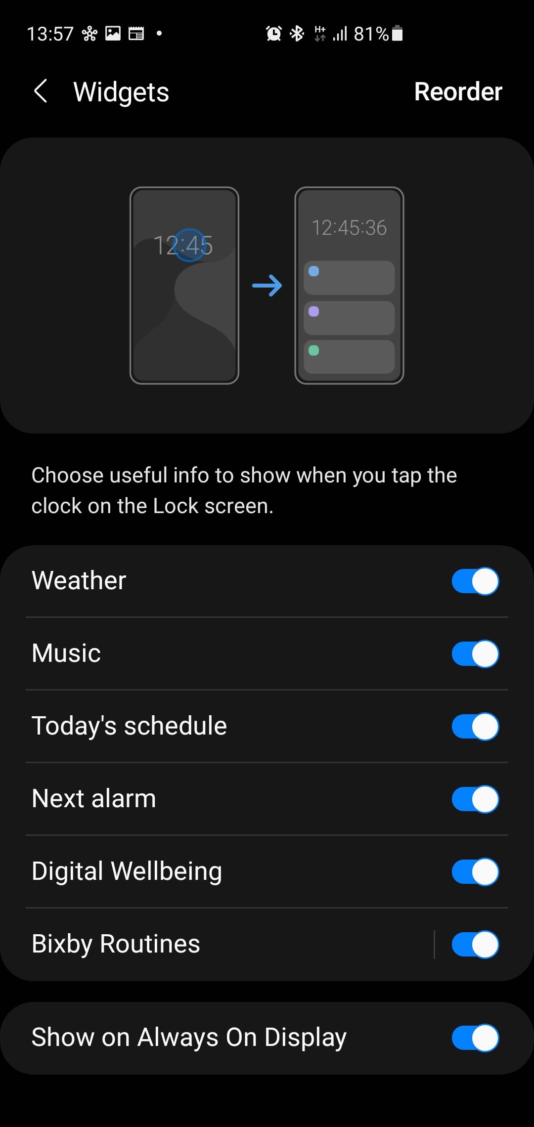additional lockscreen widgets - Samsung Community