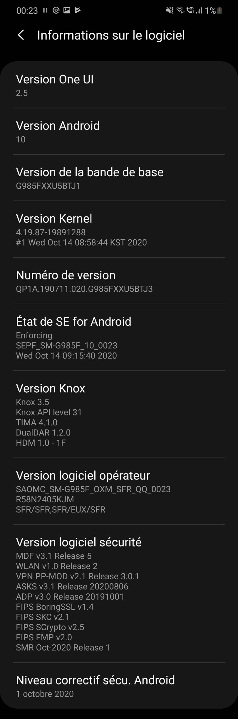 MAJ A11 + O3.0 non reçue - Samsung Community