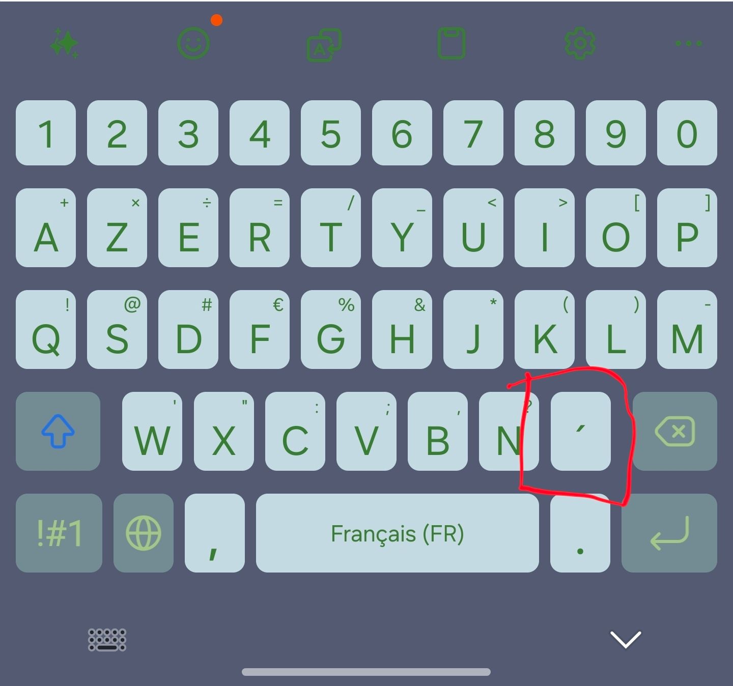 Problème avec la touche accent/apostrophe après personnalisation du ...