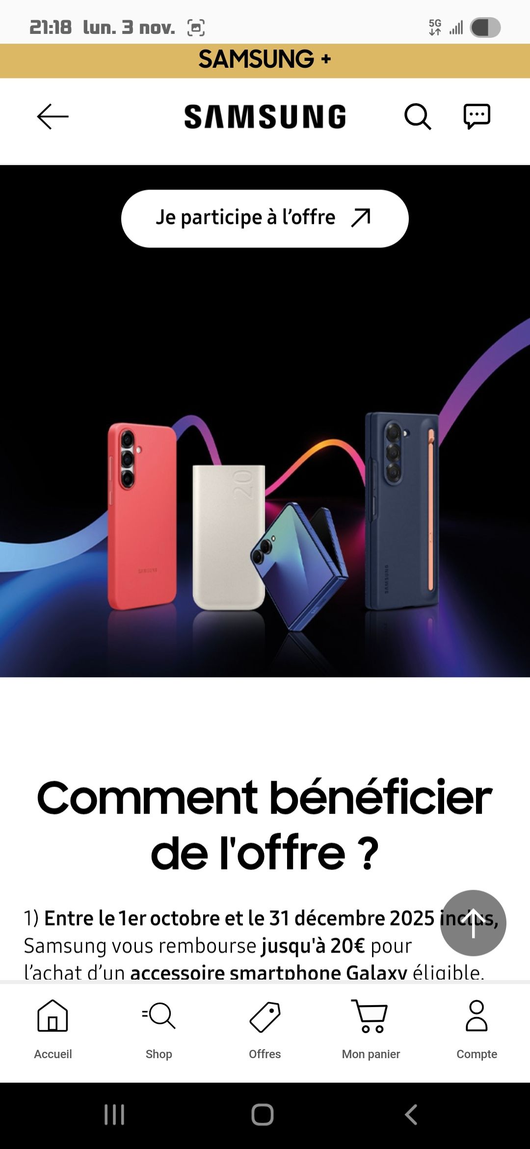 Résolu : Reference non repertorie sur odr samsung chargeur 20€ - Page 3 ...
