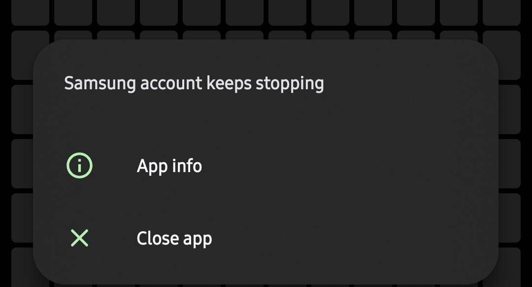 Solved: Samsung Account keeps stopping - Samsung Community