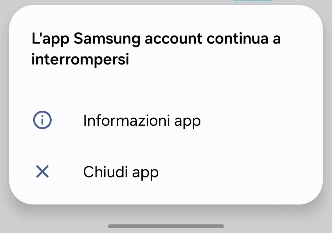L'app Samsung Account continua ad interrompersi - Samsung Community