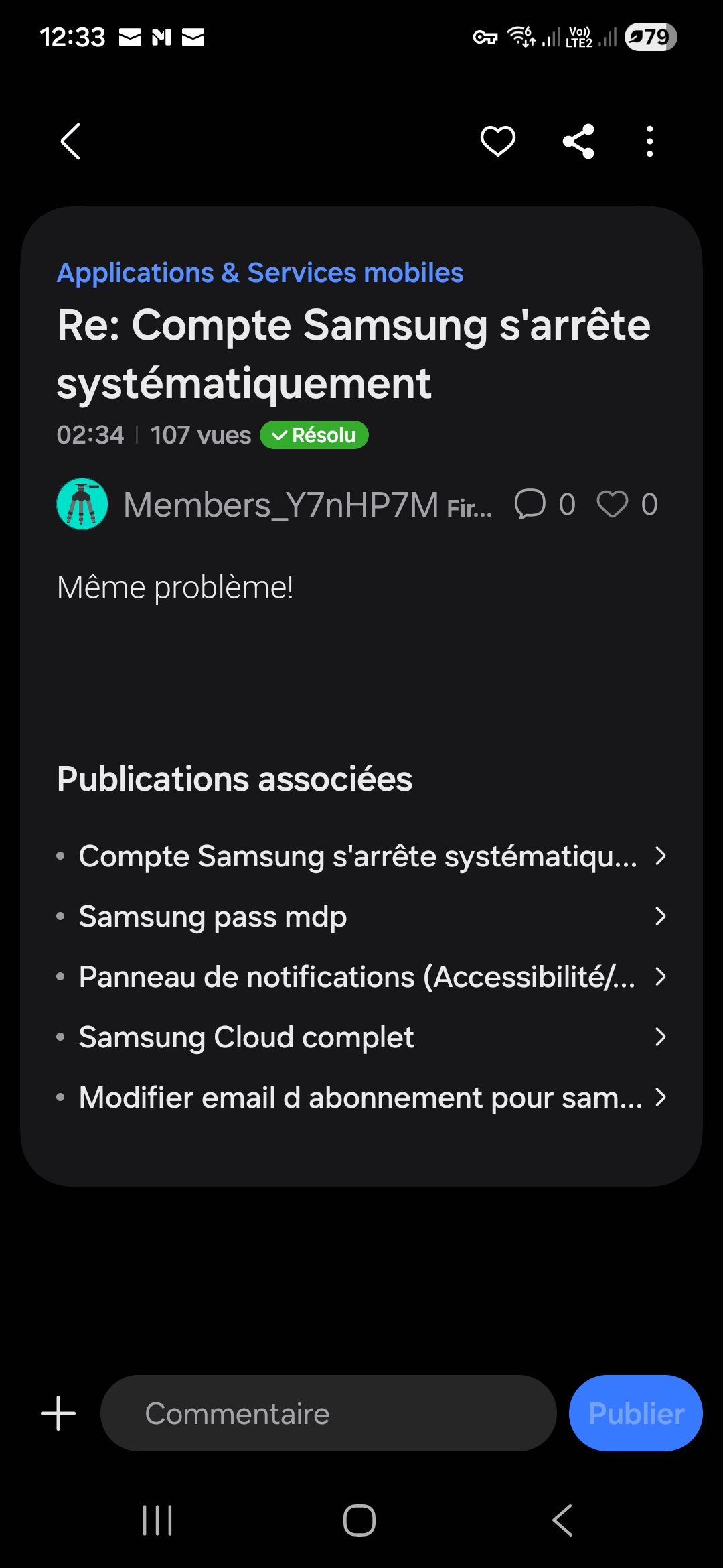 Résolu : Problème Appli Compte Samsung et OneDrive - Page 2 - Samsung ...