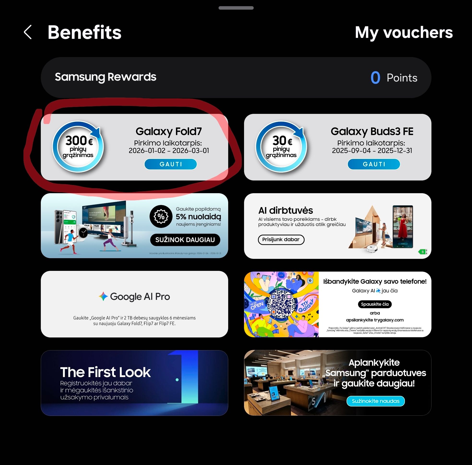 Išspręsta: Cashback pinigų grąžinimas - Samsung Community