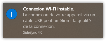 USB et sidesync - Samsung Community