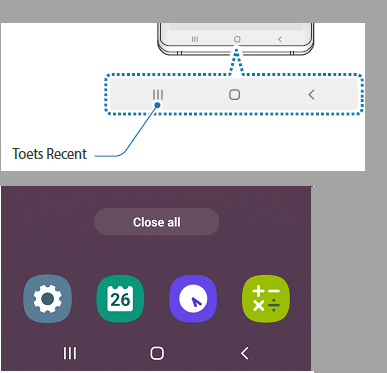 Opgelost: Toets "Recent" laat buttons zien die ik helemaal niet ...