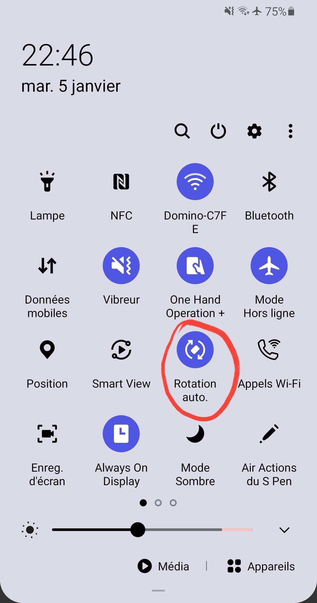 rotation d'écran - Samsung Community