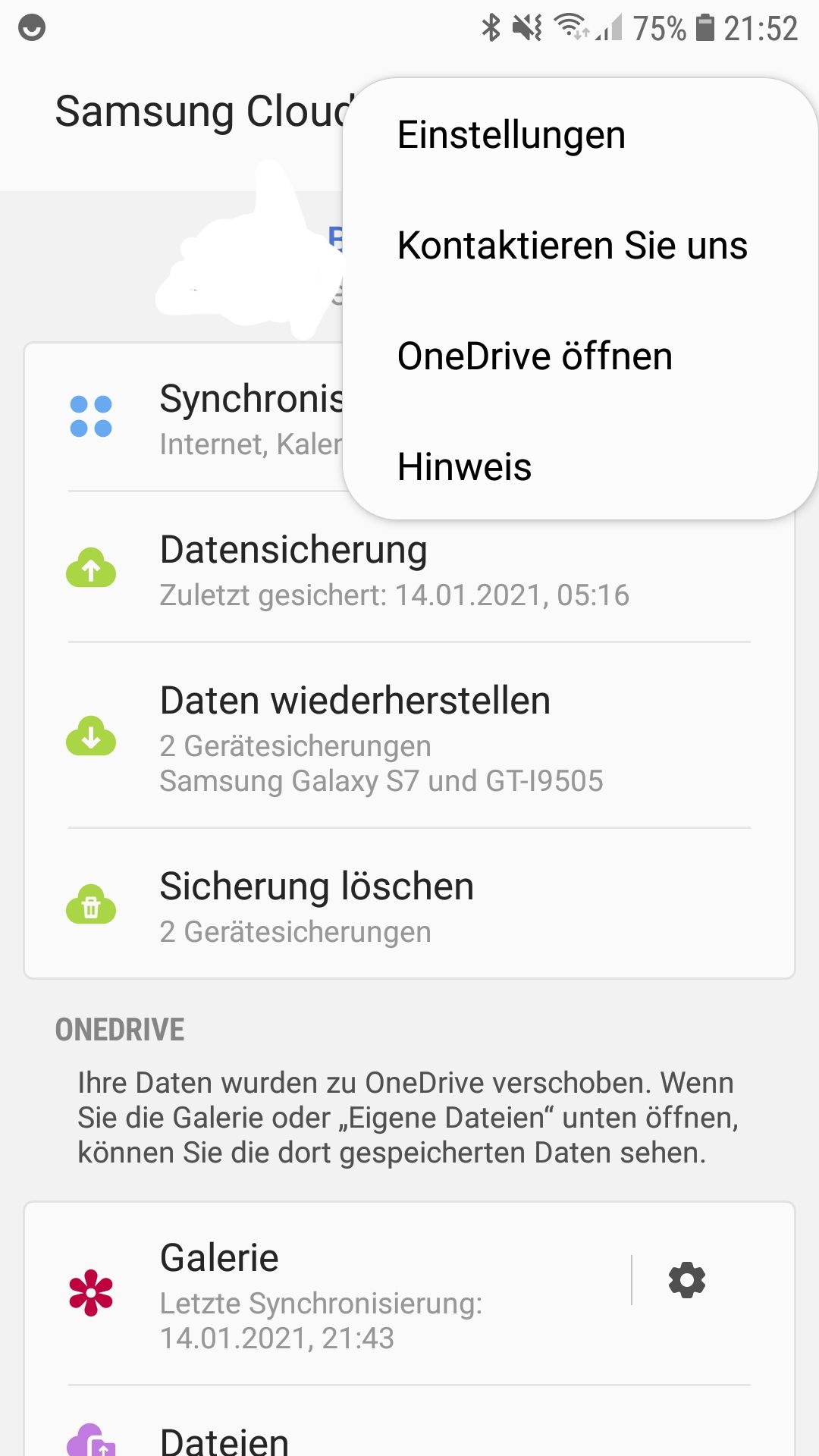Gelöst: Wechsel von Samsung Cloud zu OneDrive funktioniert nicht ...