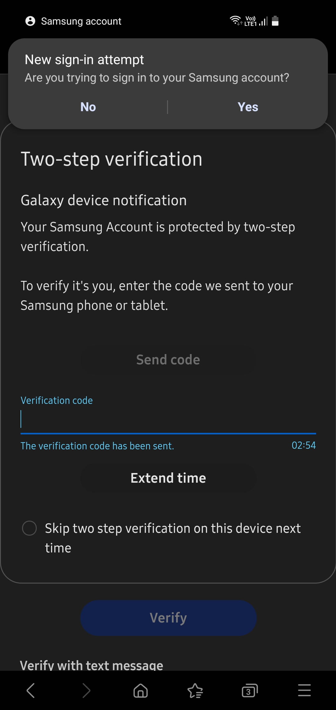 Solved: 2Factor authentication for Samsung account - Samsung Community