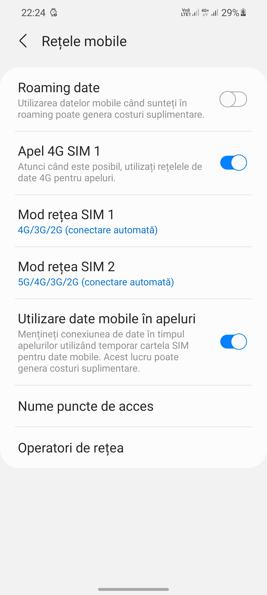 S21 - nu pot folosi Internetul in paralel cu un apel telefonic ...