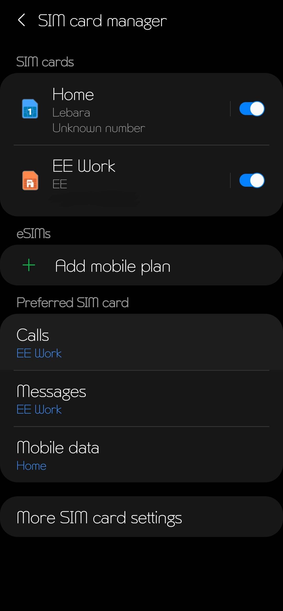 SIM2 turning itself off and number unknown - Samsung Community