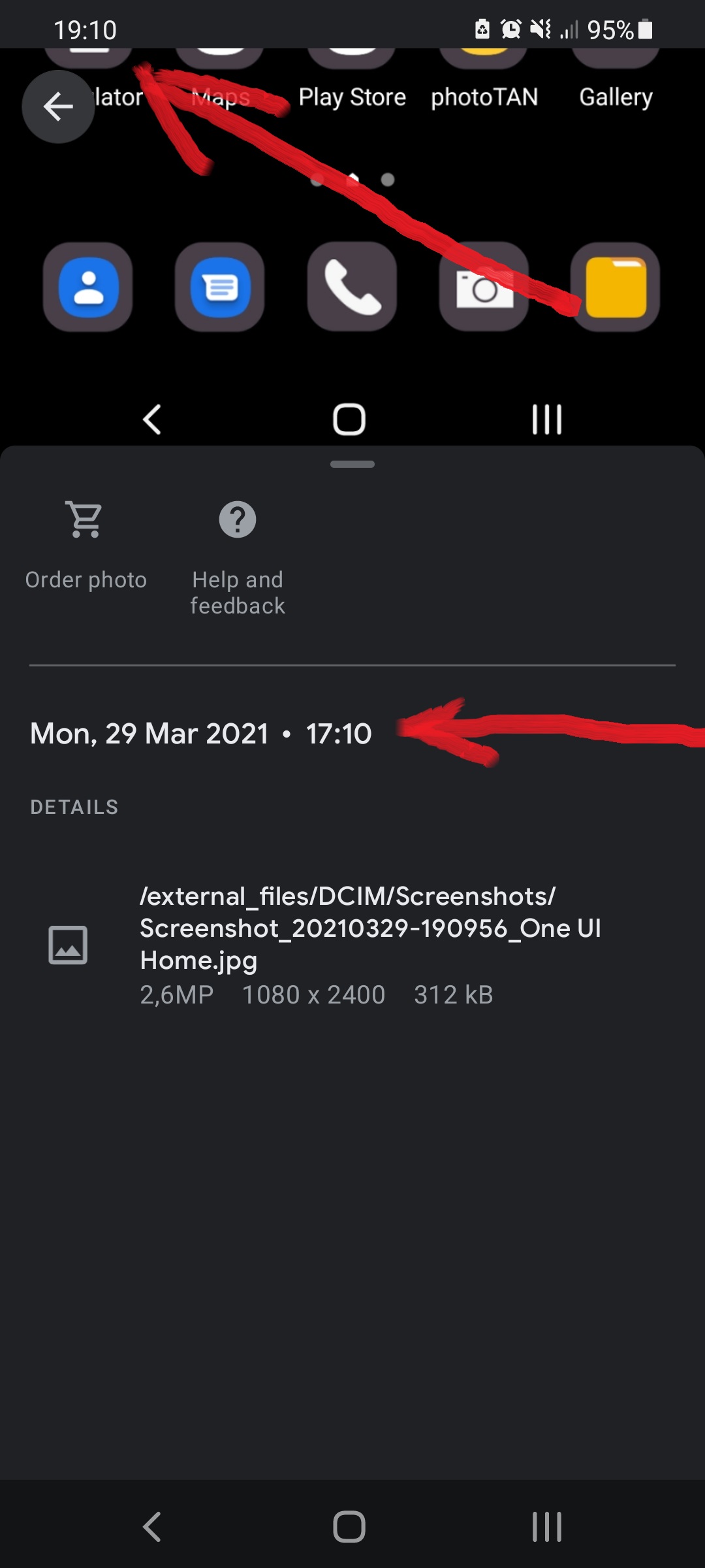 Wrong time stamp on screenshots - Samsung Community