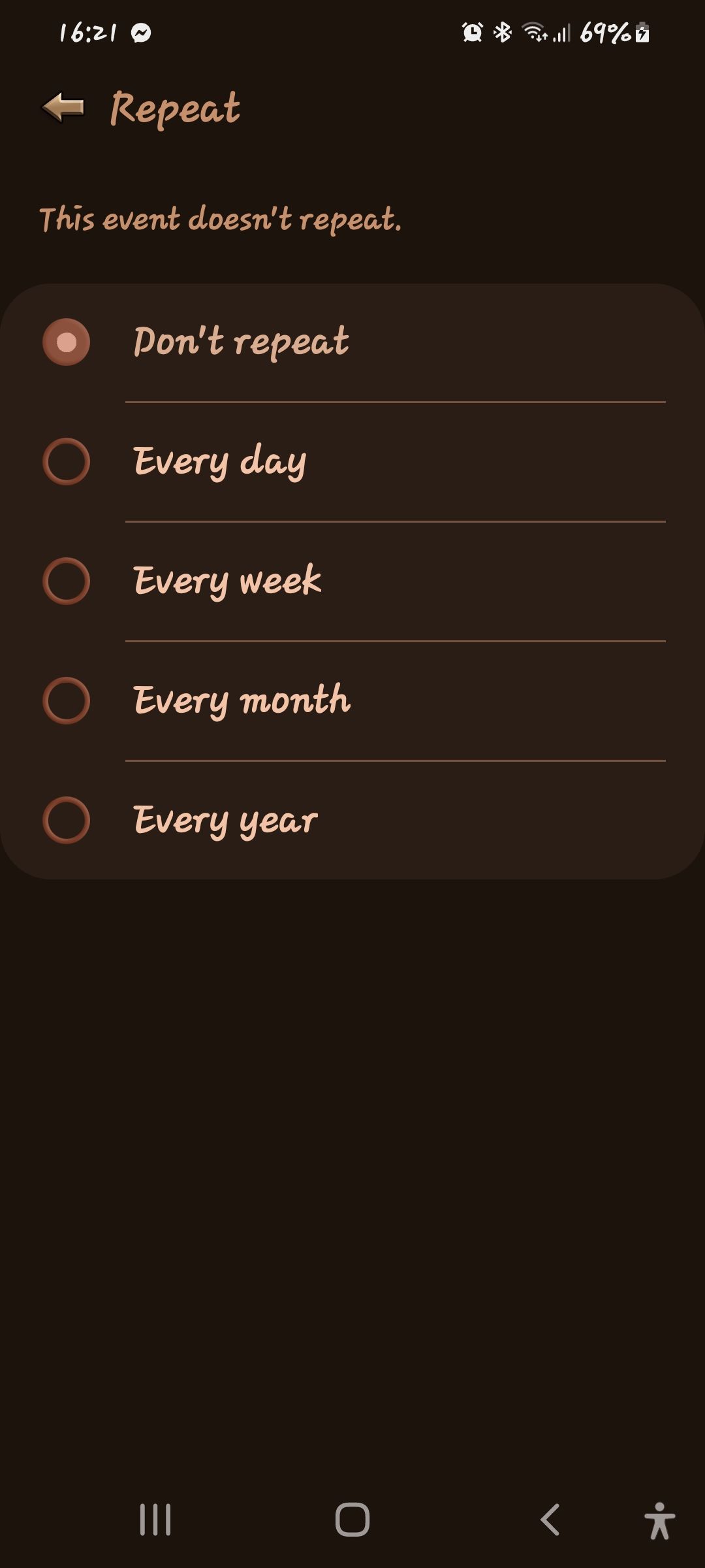 Repeat function in calendar - Samsung Community