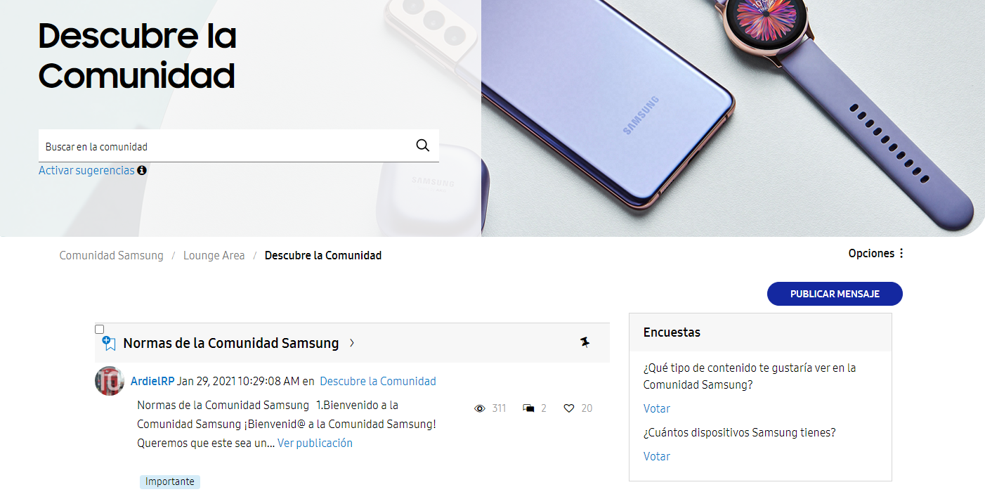 ¡Llegan las encuestas! - Samsung Community