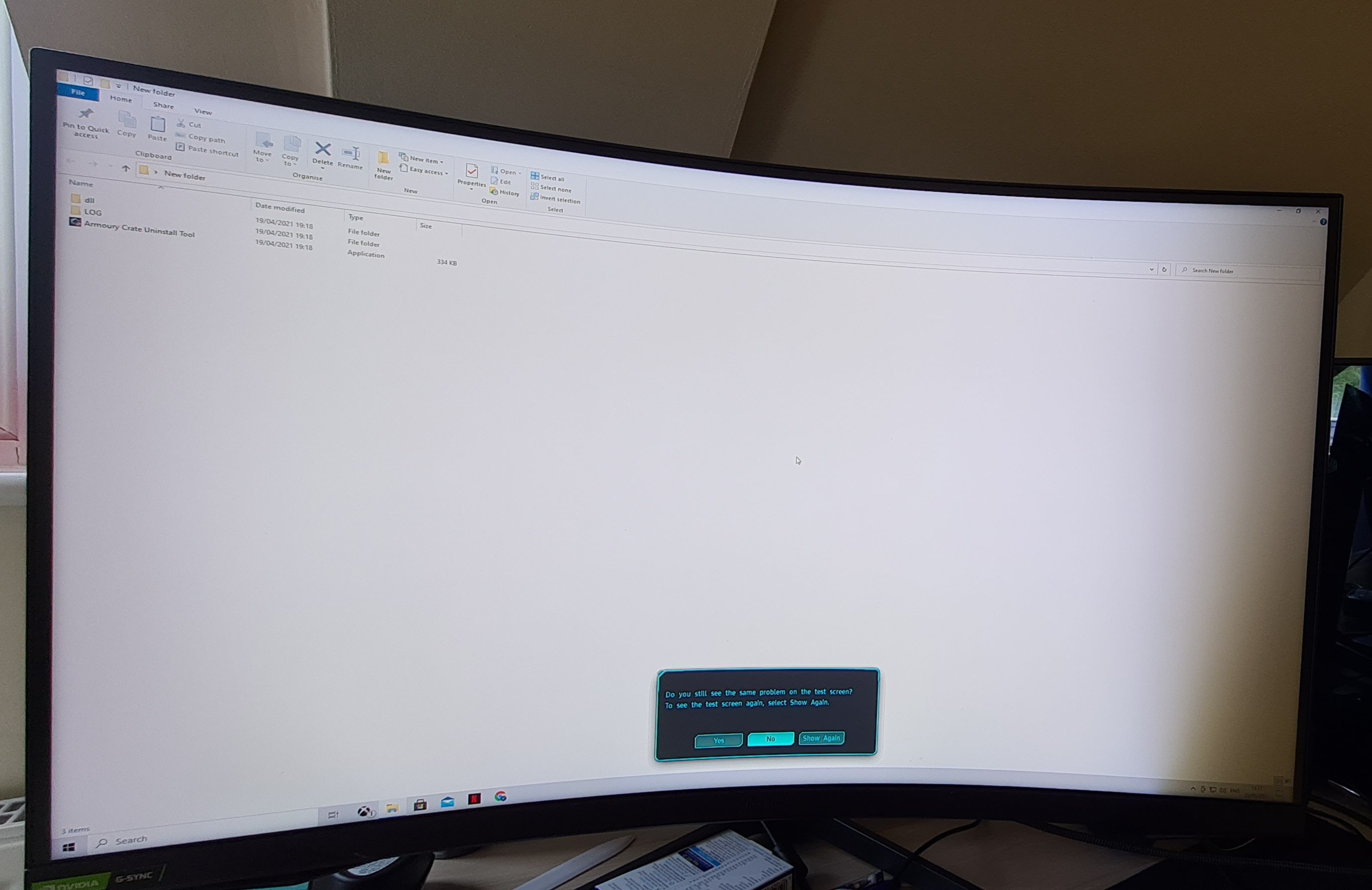 G7 monitor right side black - Samsung Community