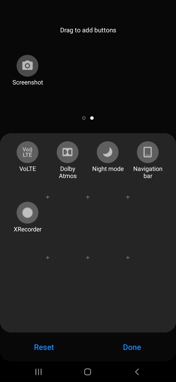My quick settings bar only has 4 buttons - Samsung Community