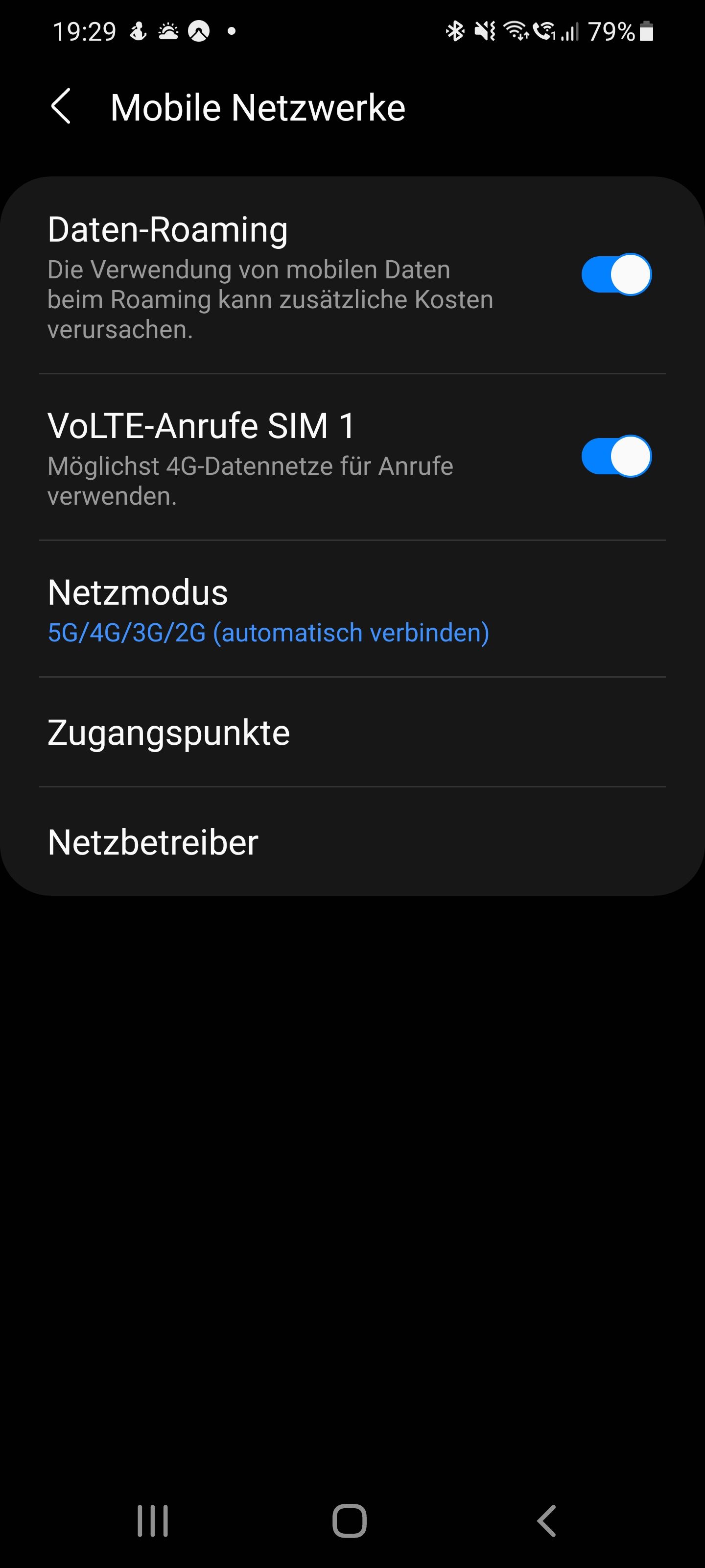 Roaming aktivieren - Samsung Community