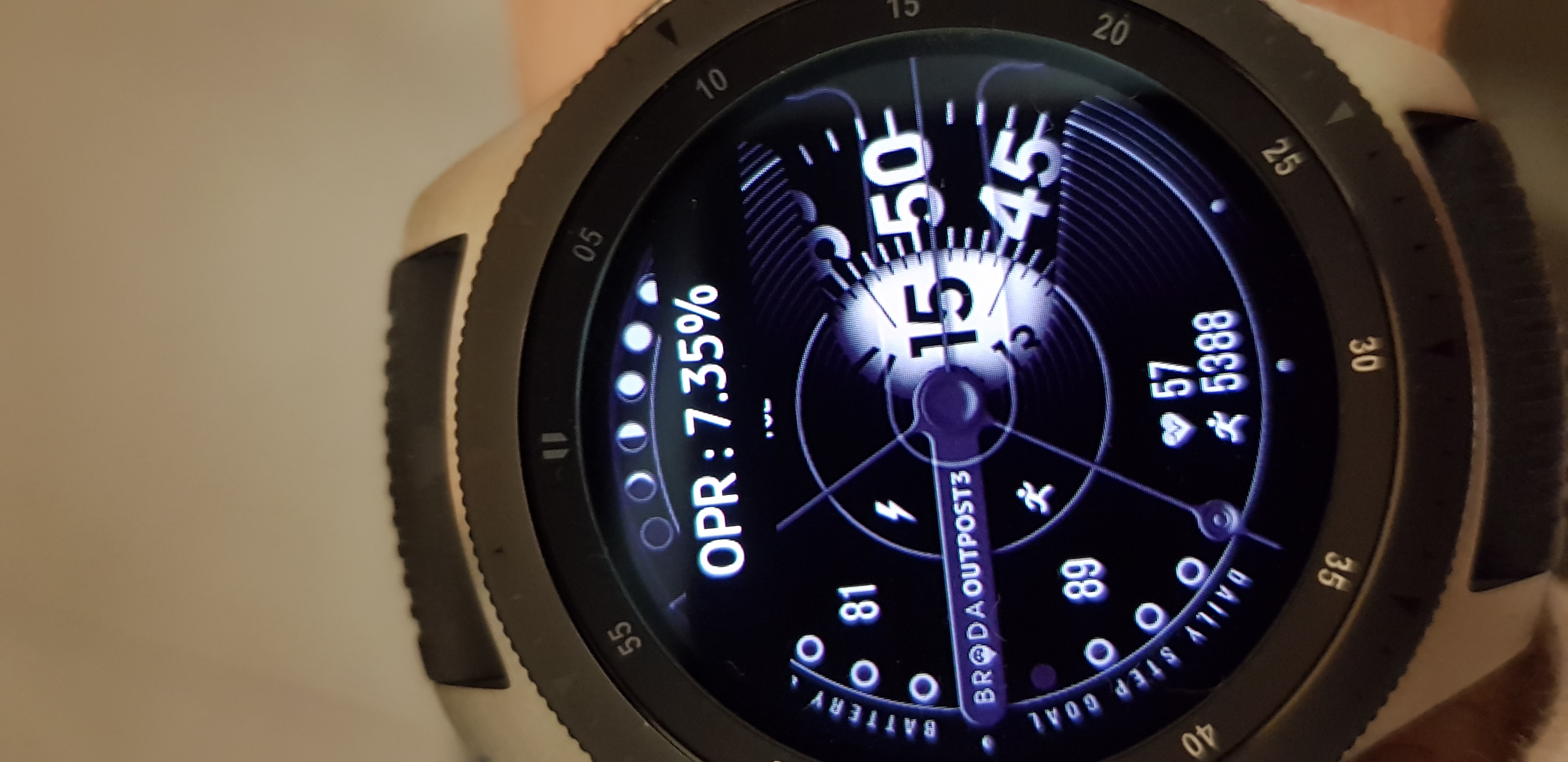 Galaxy watch OPR text in AOD mode - Samsung Community