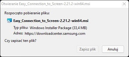 Rozwiązano: Easy connection to screen - Samsung Community