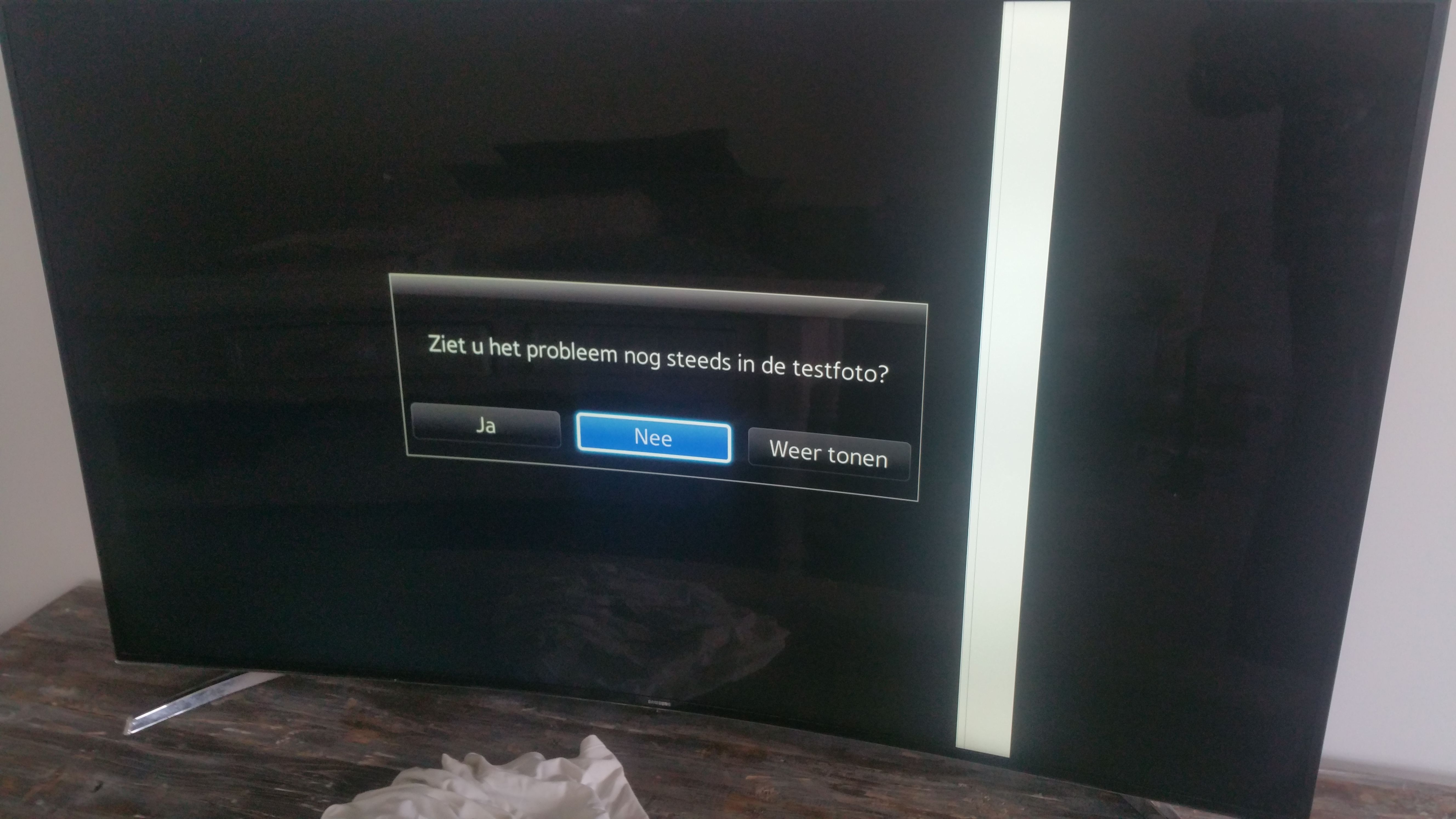 witte balk in scherm iemand een idee om dit op te lossen? Mvg Rene ...