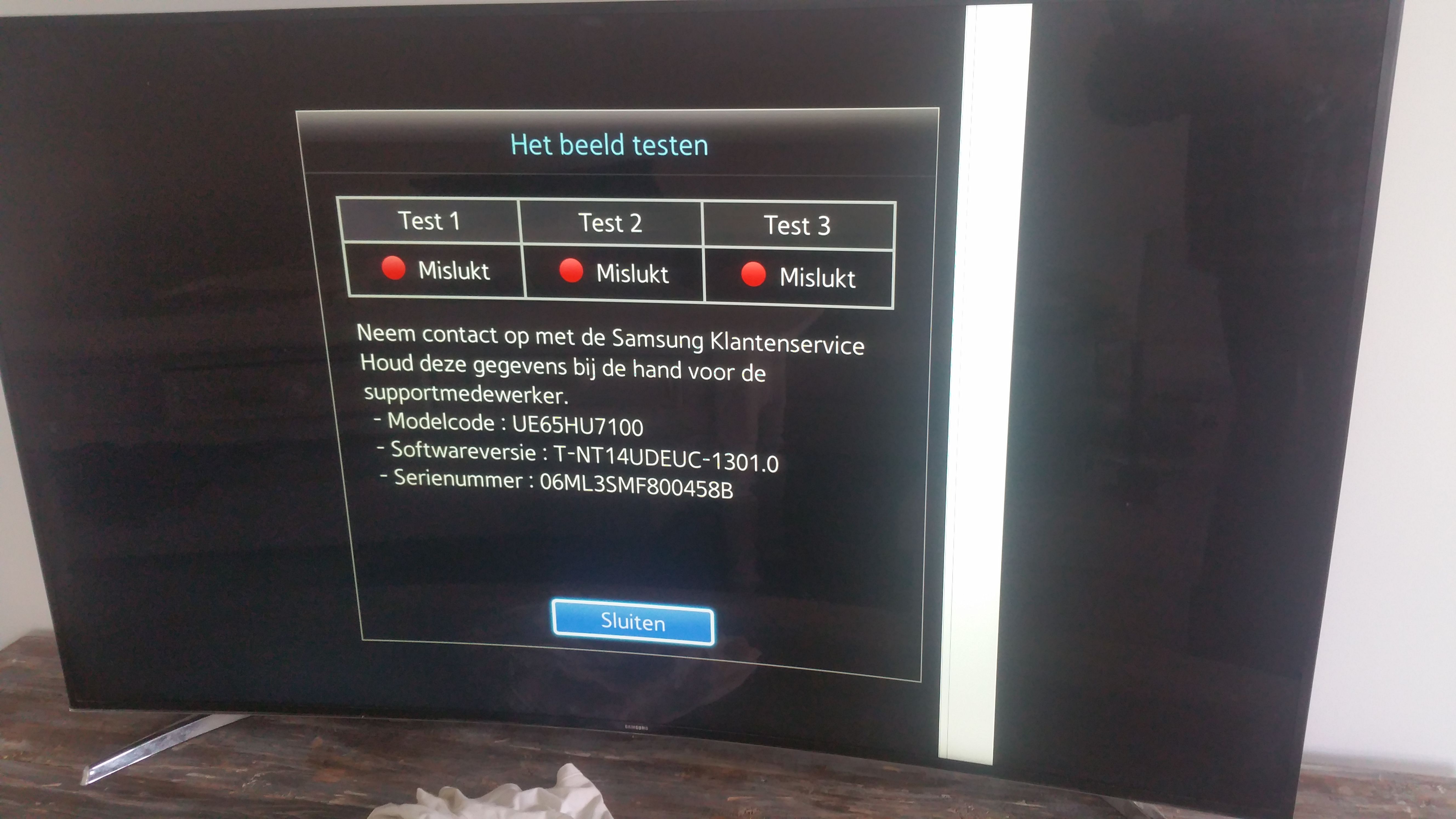 witte balk in scherm iemand een idee om dit op te lossen? Mvg Rene ...