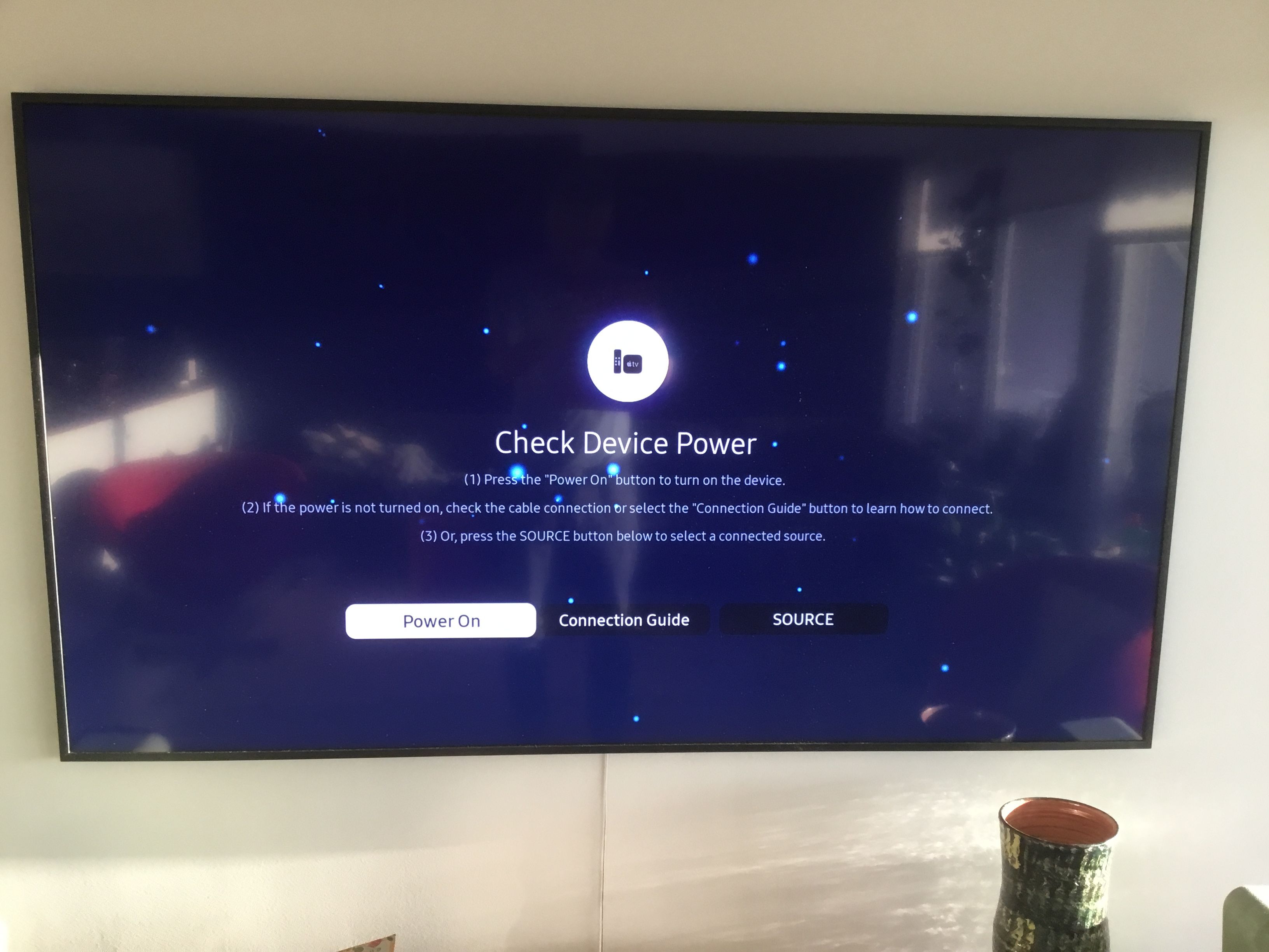 Samsung Frame 2021, Annoying «Check Device Power» message - Samsung ...