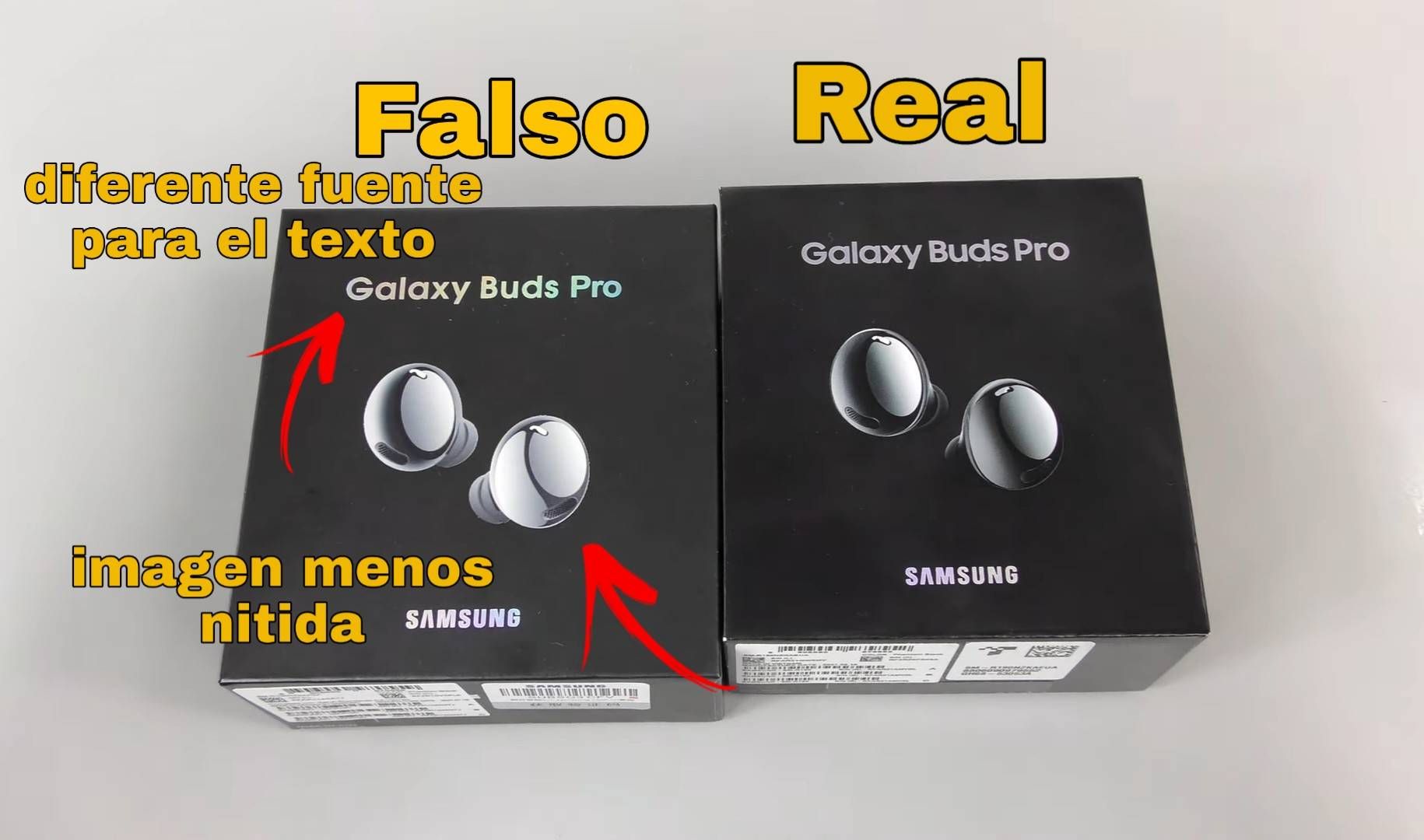 Solucionado: ⚠️Identificar Buds Pro falsos⚠️ - Samsung Community